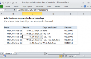 Add business days to date - Excel formula | Exceljet